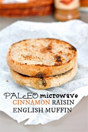 Microwave Cinnamon Raisin English Muffin