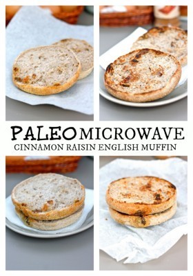 Microwave Cinnamon Raisin English Muffin