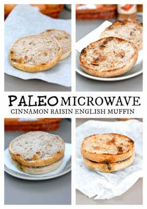 Microwave Cinnamon Raisin English Muffin