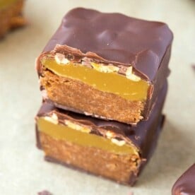 Healthy Snickers (No Bake, Gluten-Free, Keto Option)