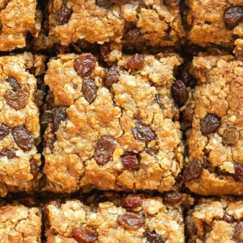 4-Ingredient Oatmeal Raisin Bars - The Big Man's World