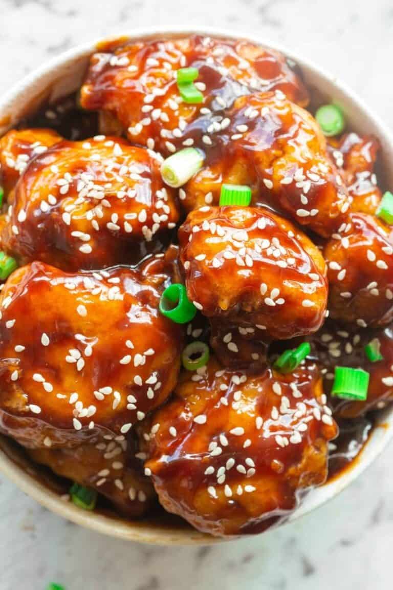 Asian Cauliflower {Sticky Sesame Cauliflower} - The Big Man's World