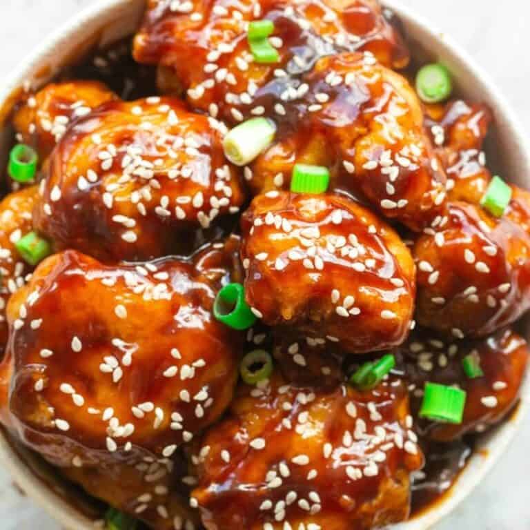 Asian Cauliflower {Sticky Sesame Cauliflower} - The Big Man's World