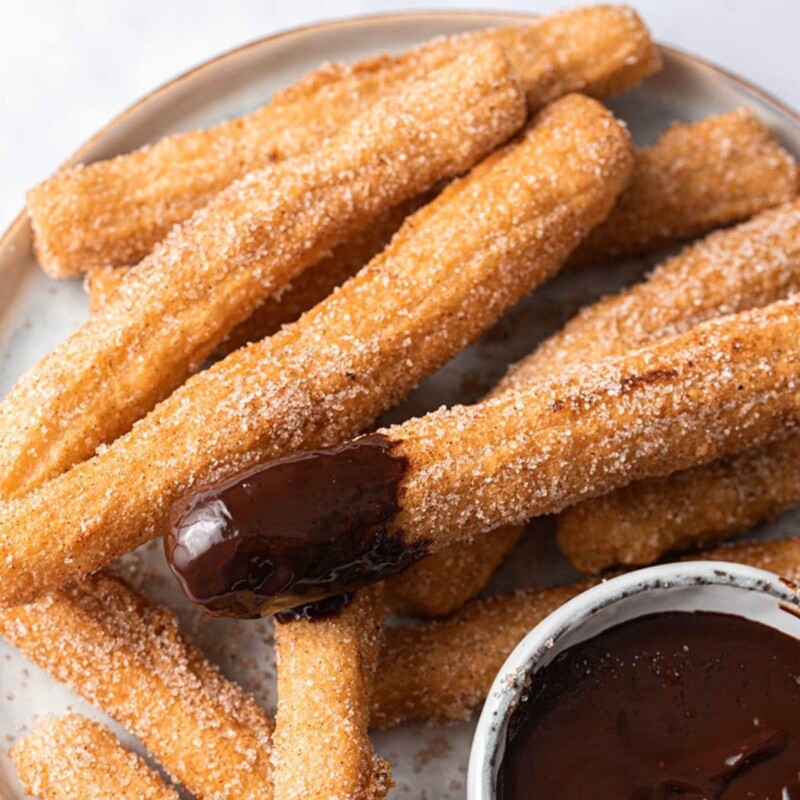 Vegan Churros {Crispy & Fluffy} - The Big Man's World