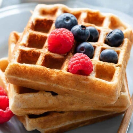 Almond Flour Waffles {6 Ingredients} - The Big Man's World