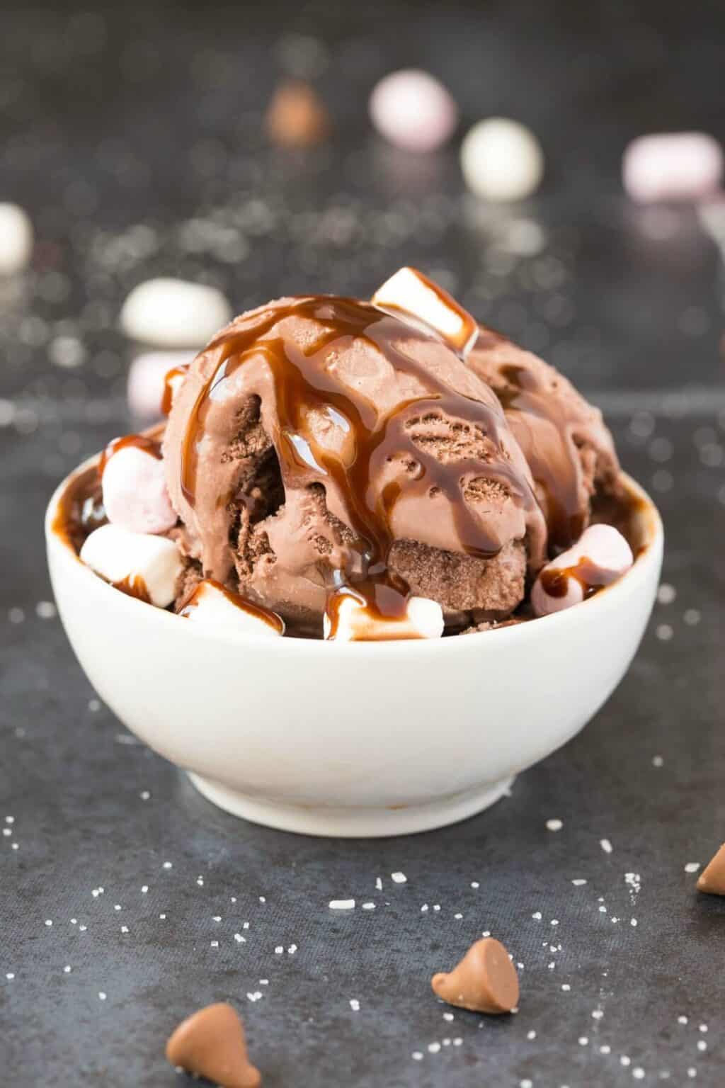 4-Ingredient Hot Chocolate Ice Cream {No Churn} - The Big Man's World