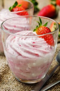 Keto Strawberry Mousse- Just 3 ingredients! - The Big Man's World