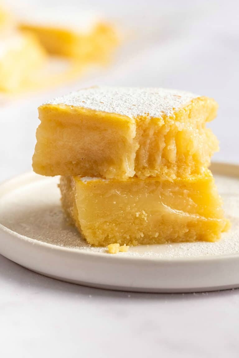 Healthy Lemon Bars- Under 100 calories! - The Big Man's World