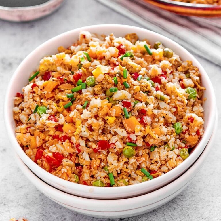 Cauliflower Fried Rice {10 Minutes} - The Big Man's World