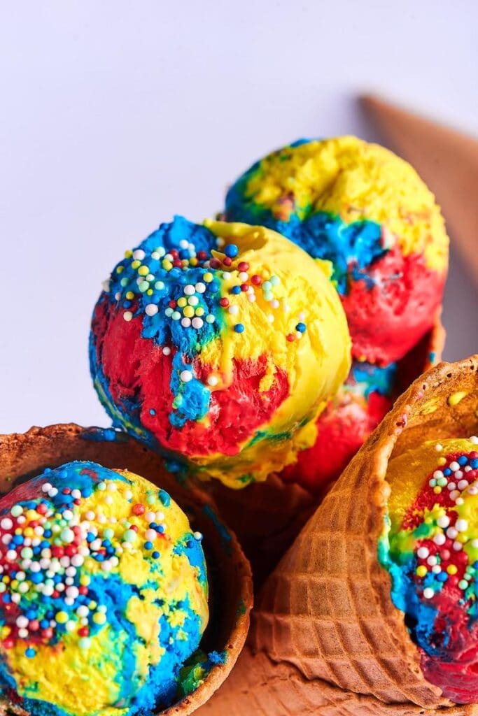 Superman Ice Cream | 4 Ingredients and NO ice cream maker!