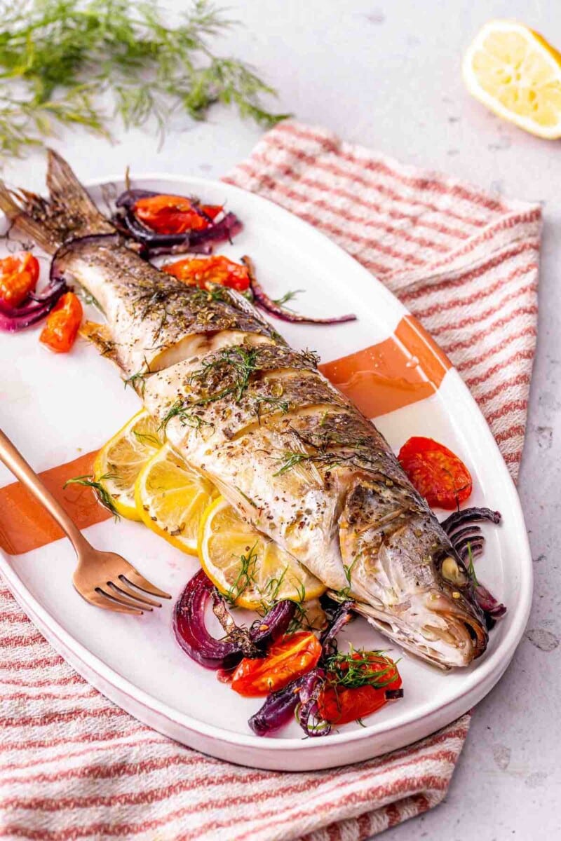 Branzino Recipe (Grilled or Baked!) - thebigmansworld.com