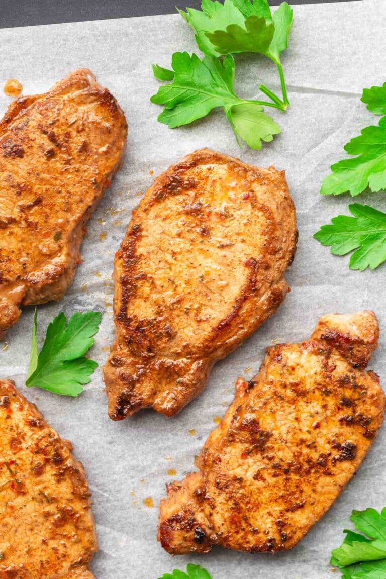4 Ingredient Oven Baked Pork Chops - The Big Man's World