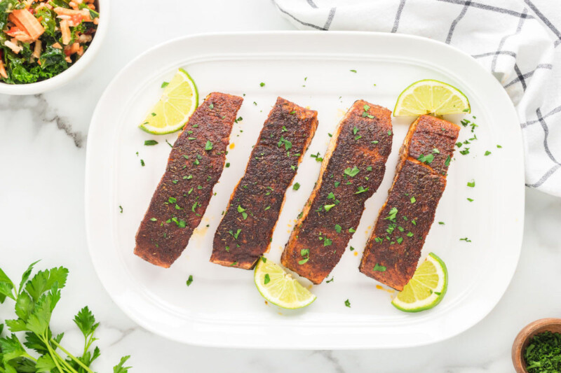 Blackened Salmon (Easy 10 Minute Recipe) - The Big Man's World