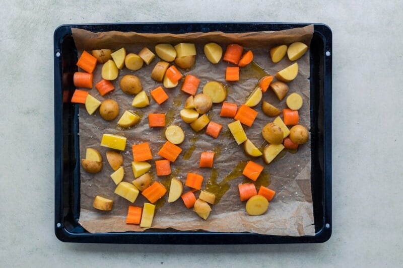 Roasted Potatoes And Carrots - The Big Man's World