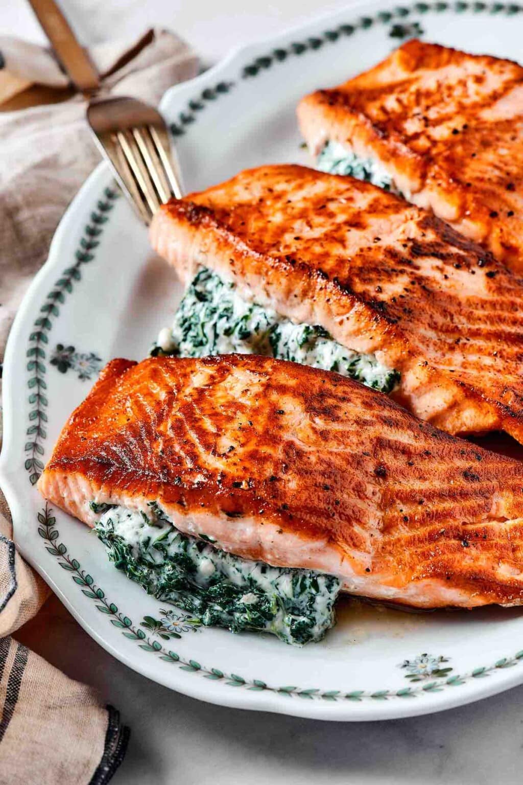 Stuffed Salmon {Cooks In 12 Minutes!} - The Big Man's World