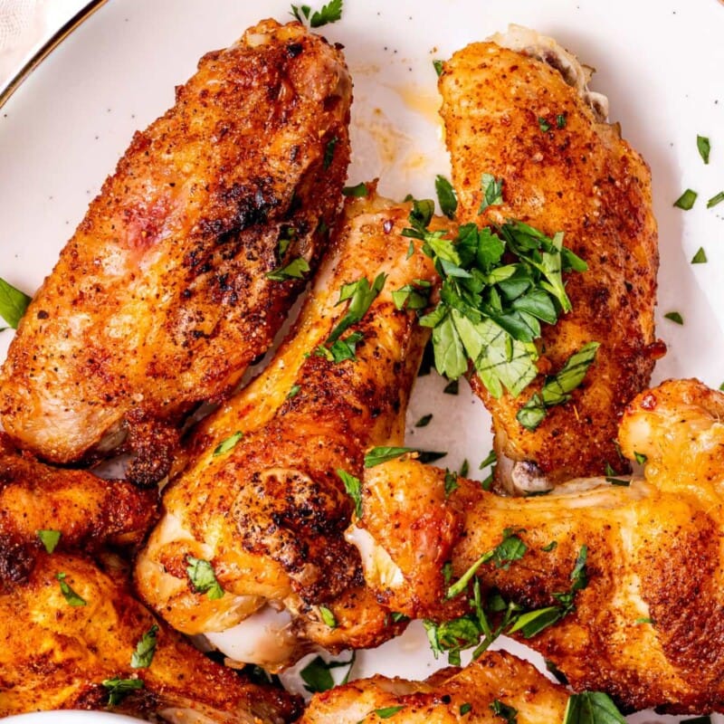 Oven Baked Chicken Wings {Truly Crispy} - The Big Man's World