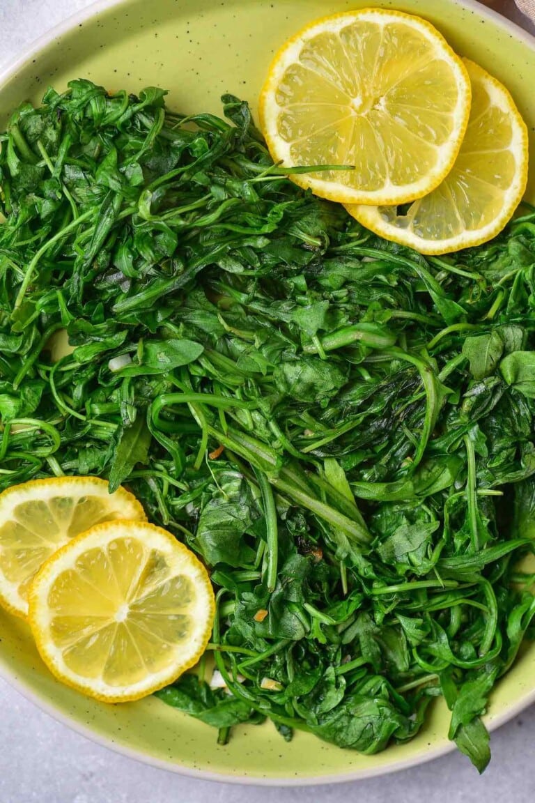 Sautéed Arugula {3 Minute Recipe!} - The Big Man's World