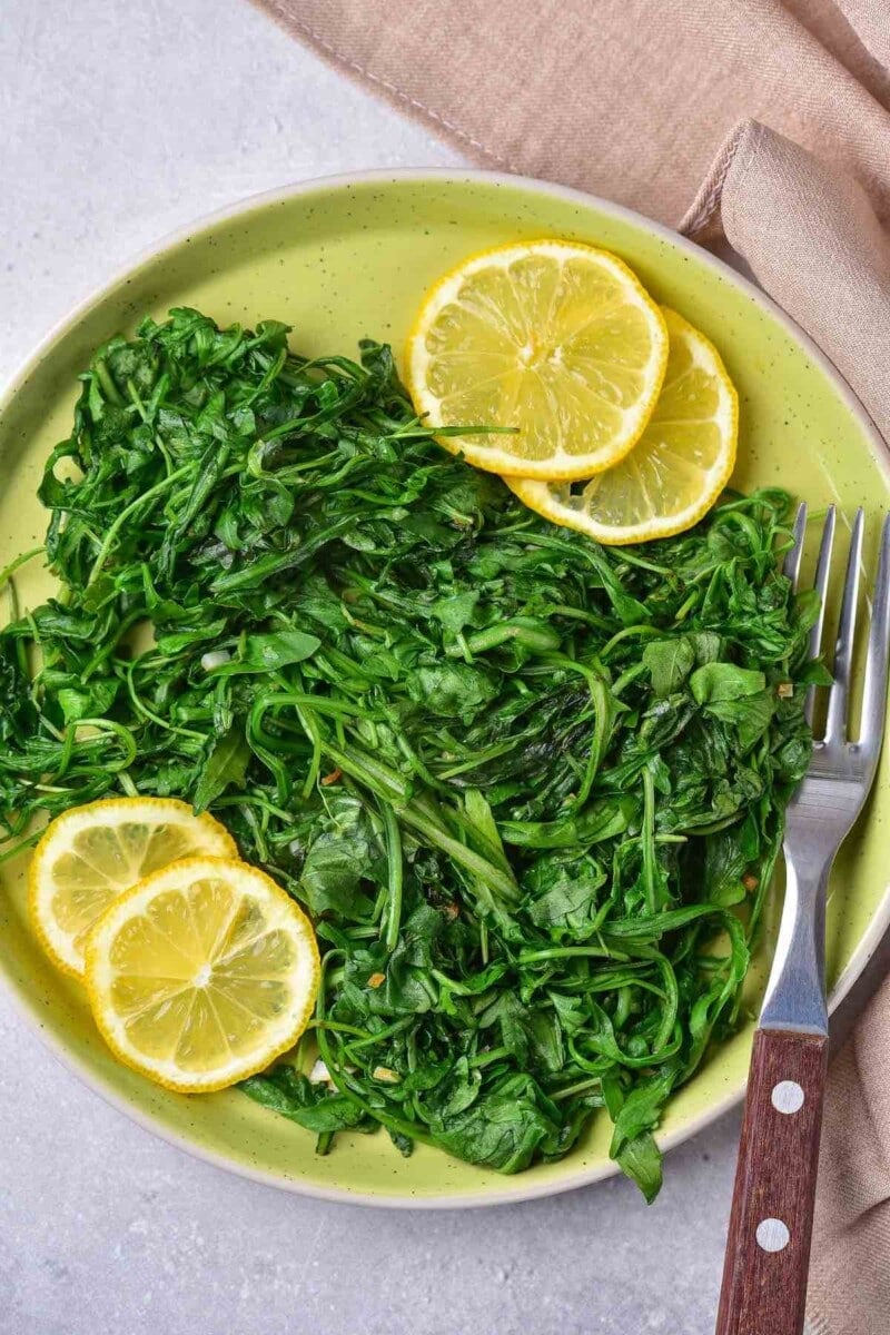 Sautéed Arugula {3 Minute Recipe!} - The Big Man's World