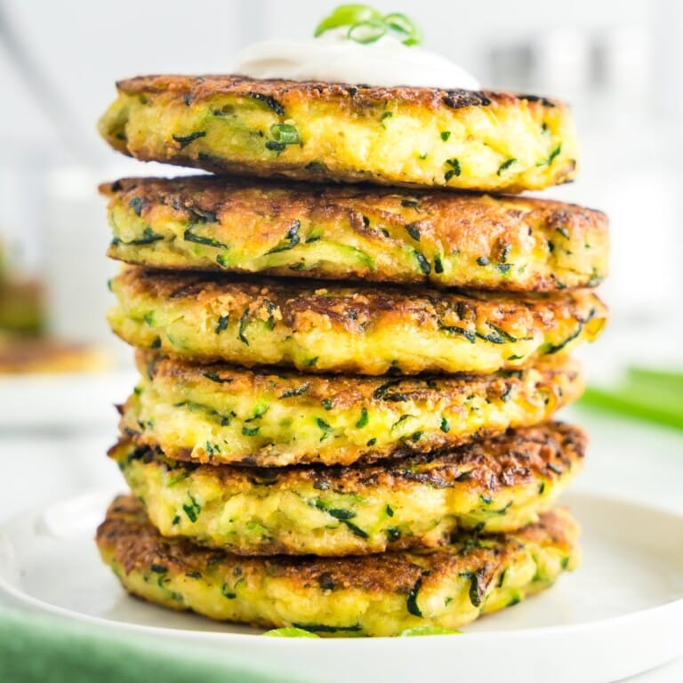 Crispy Zucchini Fritters - The Big Man's World