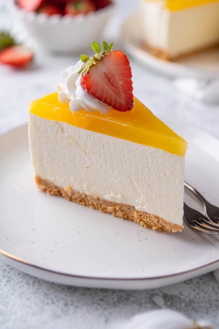 No Bake Mango Cheesecake - The Big Man's World