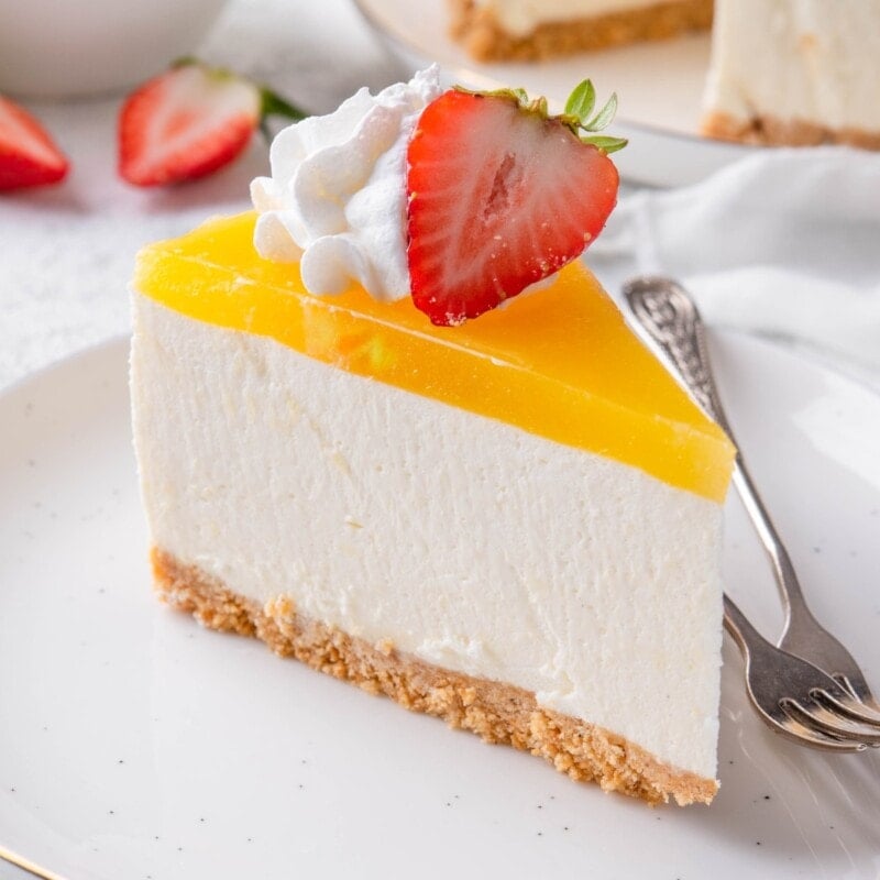 No Bake Mango Cheesecake - The Big Man's World