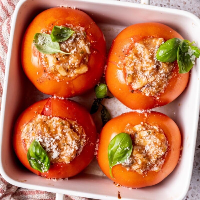 Stuffed Tomatoes (25 Minute Recipe!) - The Big Man's World