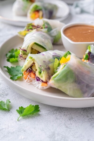 10-Minute Summer Rolls {Fresh Spring Rolls} - The Big Man's World