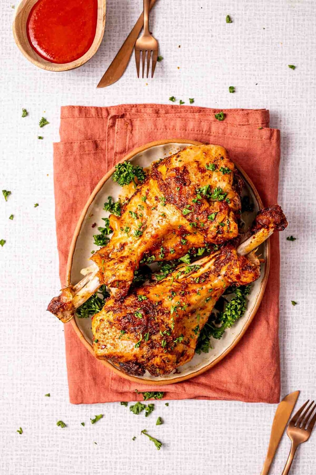 Baked Turkey Drumsticks Recipe {Juicy & Tender} - The Big Man's World