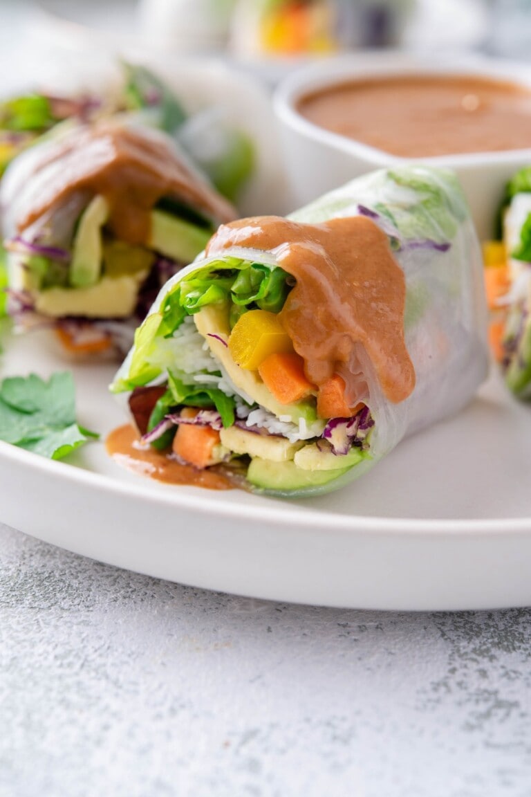 10-Minute Summer Rolls {Fresh Spring Rolls} - The Big Man's World