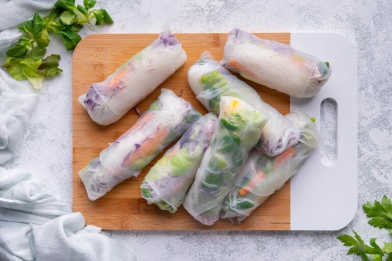 10-Minute Summer Rolls {Fresh Spring Rolls} - The Big Man's World