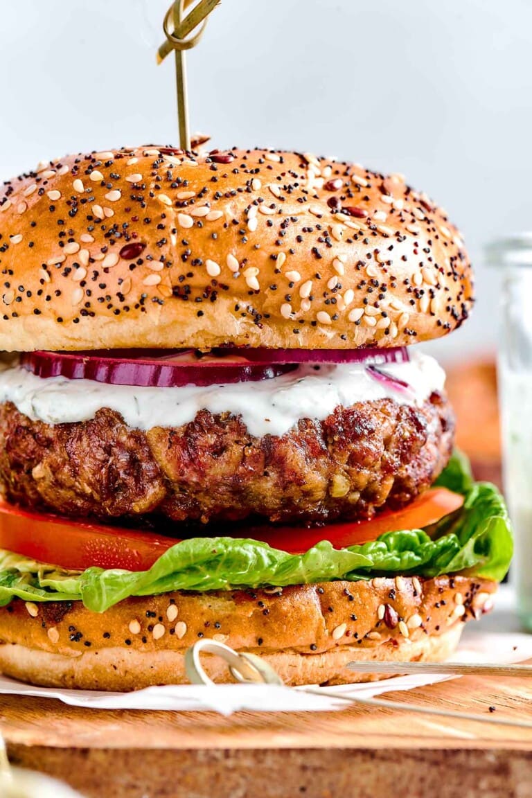 Lamb Burgers Recipe {Juicy and Tender} - The Big Man's World