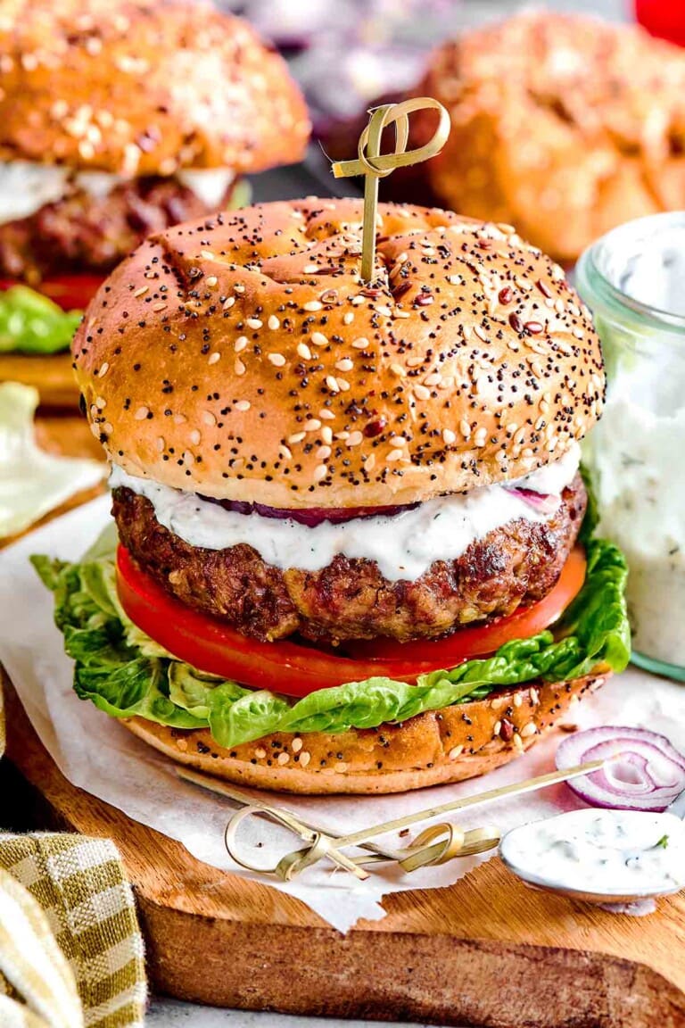 Lamb Burgers Recipe {Juicy and Tender} - The Big Man's World