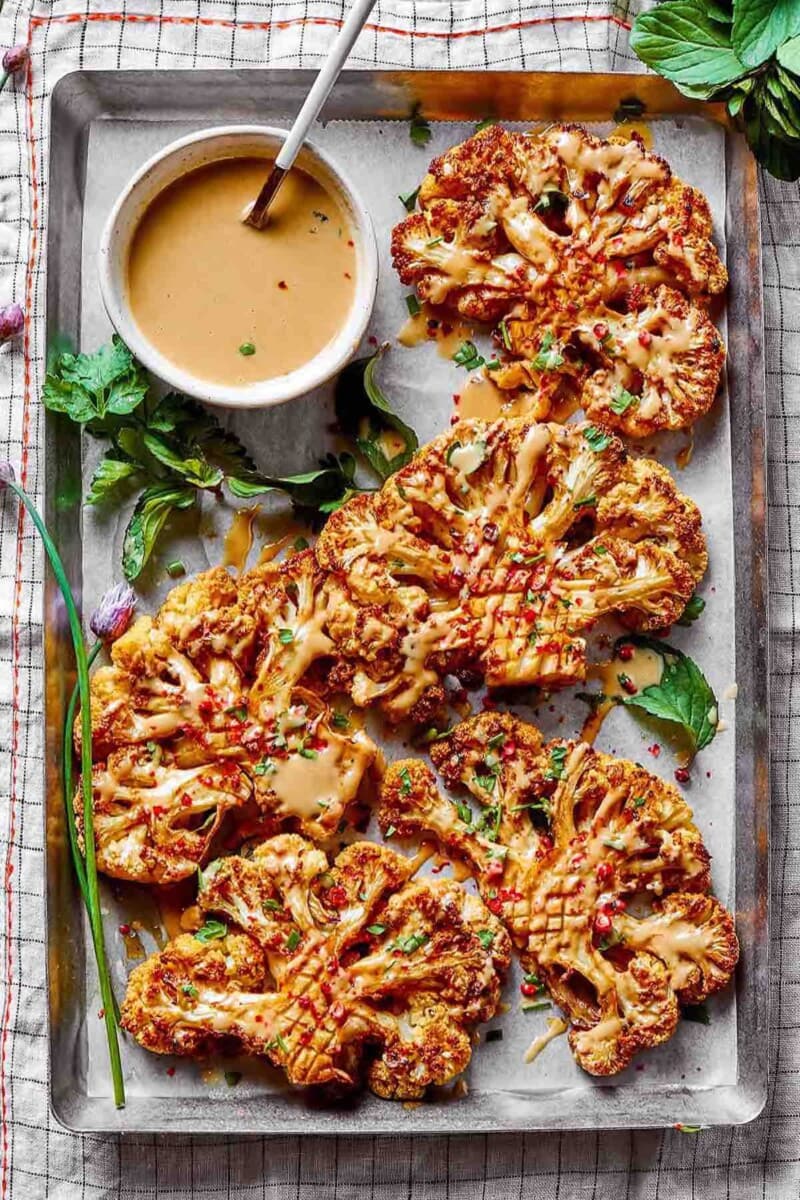 Cauliflower Steak {Baked, Grilled, or Air Fryer} - The Big Man's World