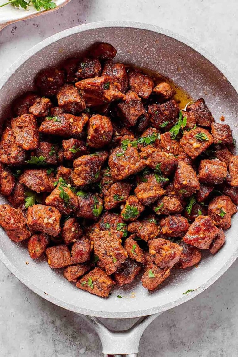 Garlic Butter Steak Bites - The Big Man's World