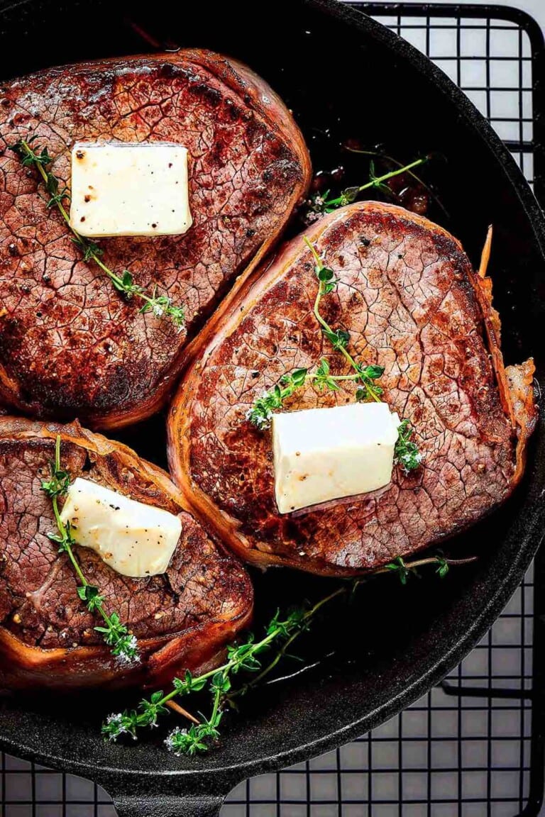 Bacon Wrapped Filet Mignon - thebigmansworld.com