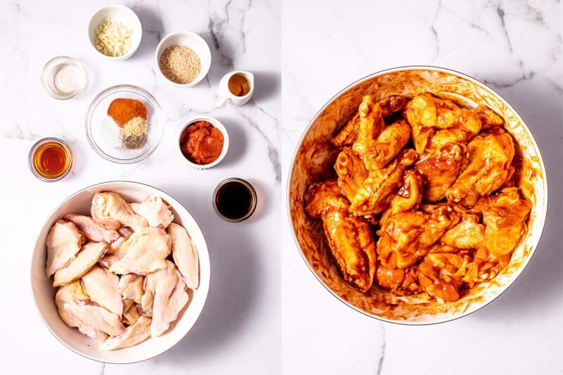 Baked Korean Chicken Wings - TBMW