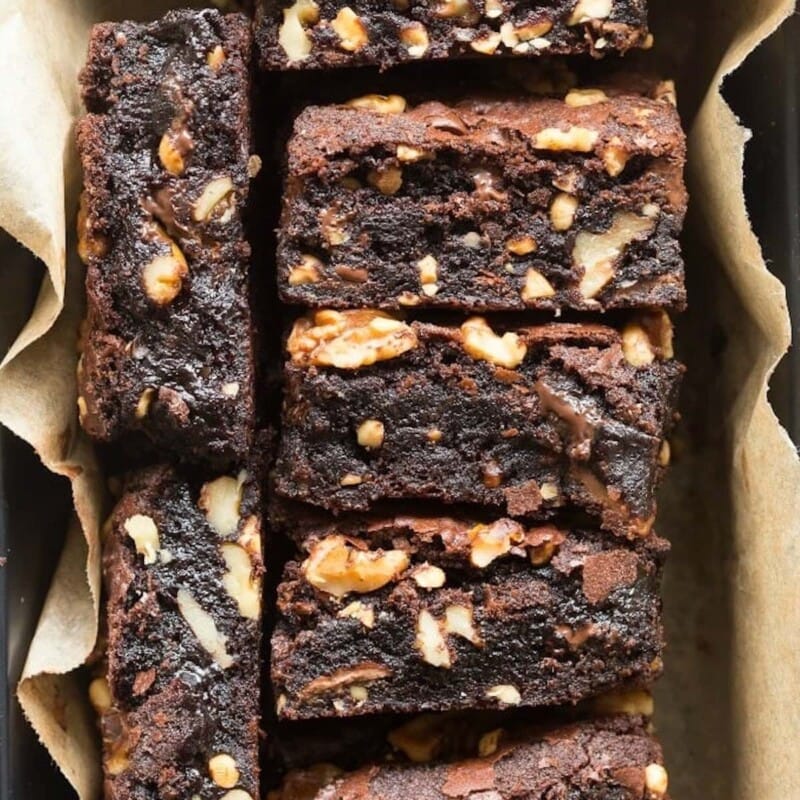 Fudgy Walnut Brownies - The Big Man's World