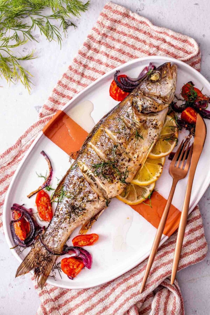 Roasted Roasted Branzino Recipe Recipe - The Big Man's World