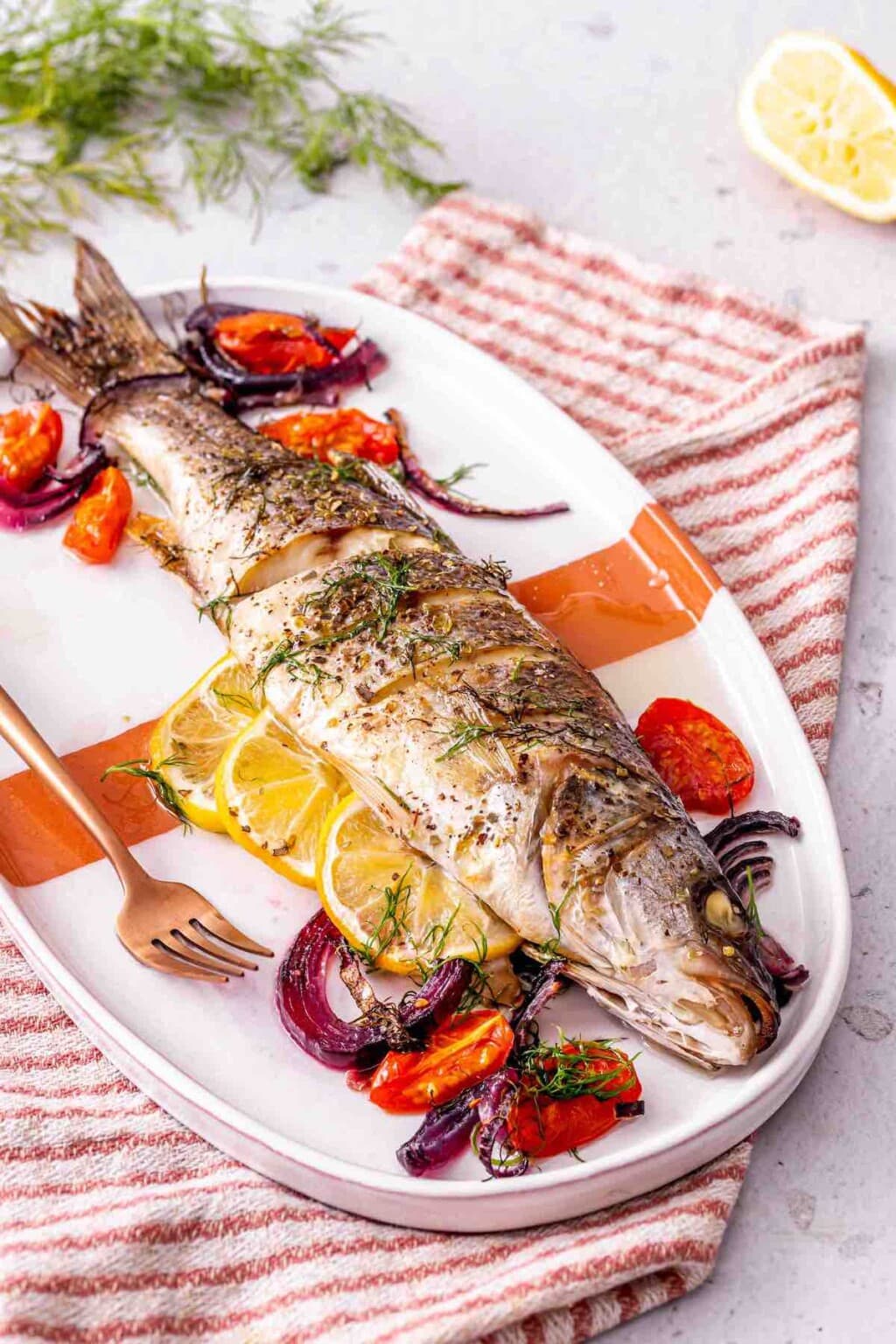 Roasted Roasted Branzino Recipe Recipe - The Big Man's World
