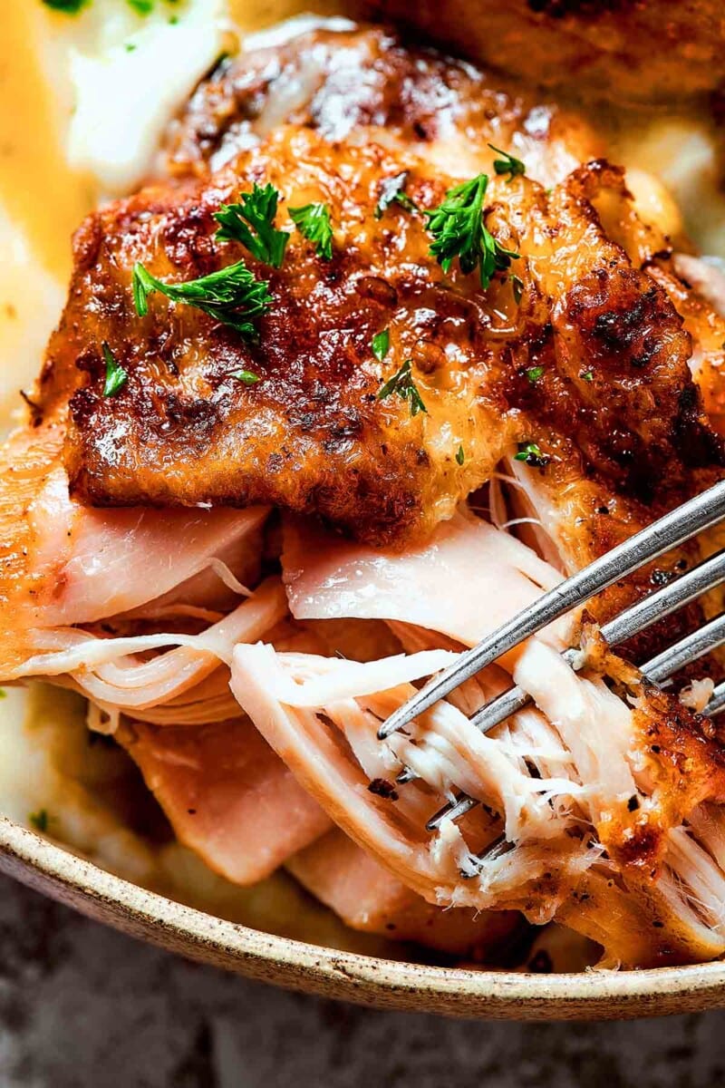 Instant Pot Chicken Thighs {Juicy & CRISPY} - The Big Man's World