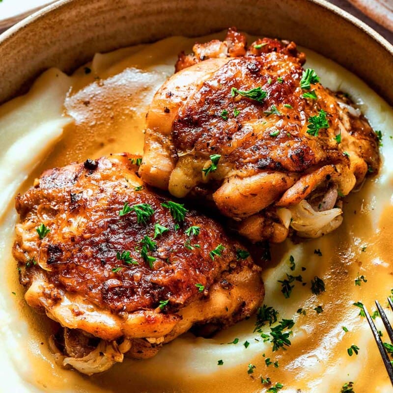 Instant Pot Chicken Thighs {Juicy & CRISPY} - The Big Man's World