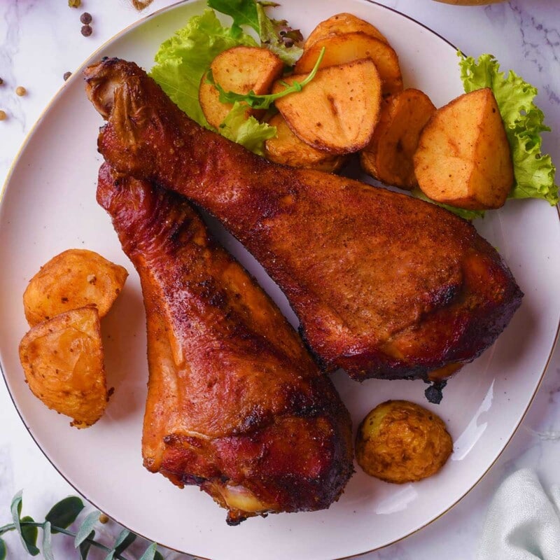 Smoked Turkey Leg Recipe (Smoker, Oven, Or Grill)