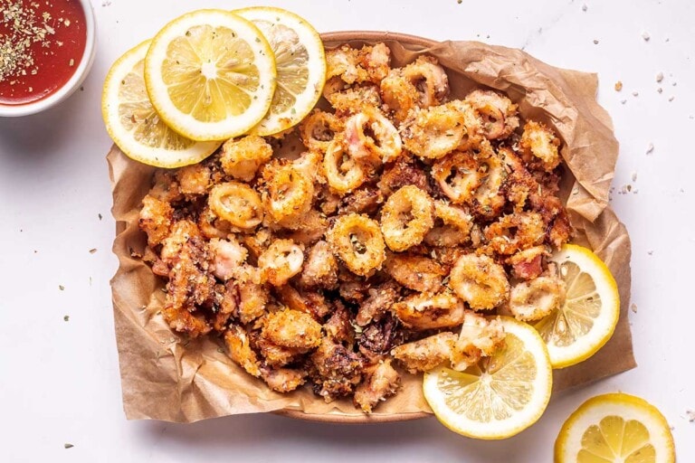 Crispy Calamari Recipe (Baked or Fried)