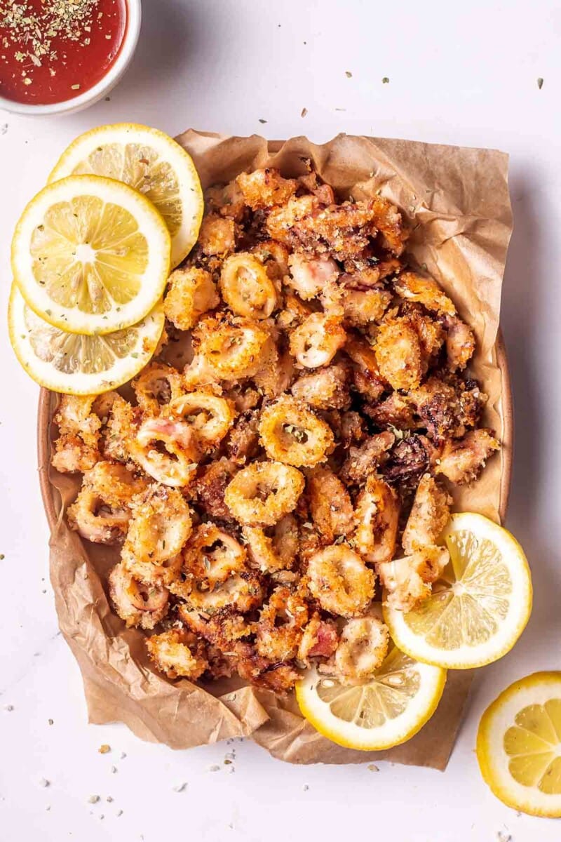 Crispy Calamari Recipe (Baked or Fried)