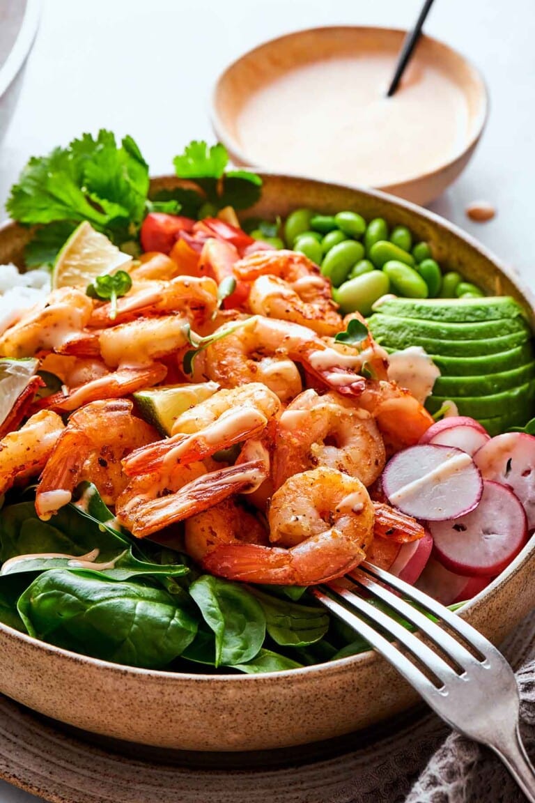 15-Minute Shrimp Bowl - The Big Man's World