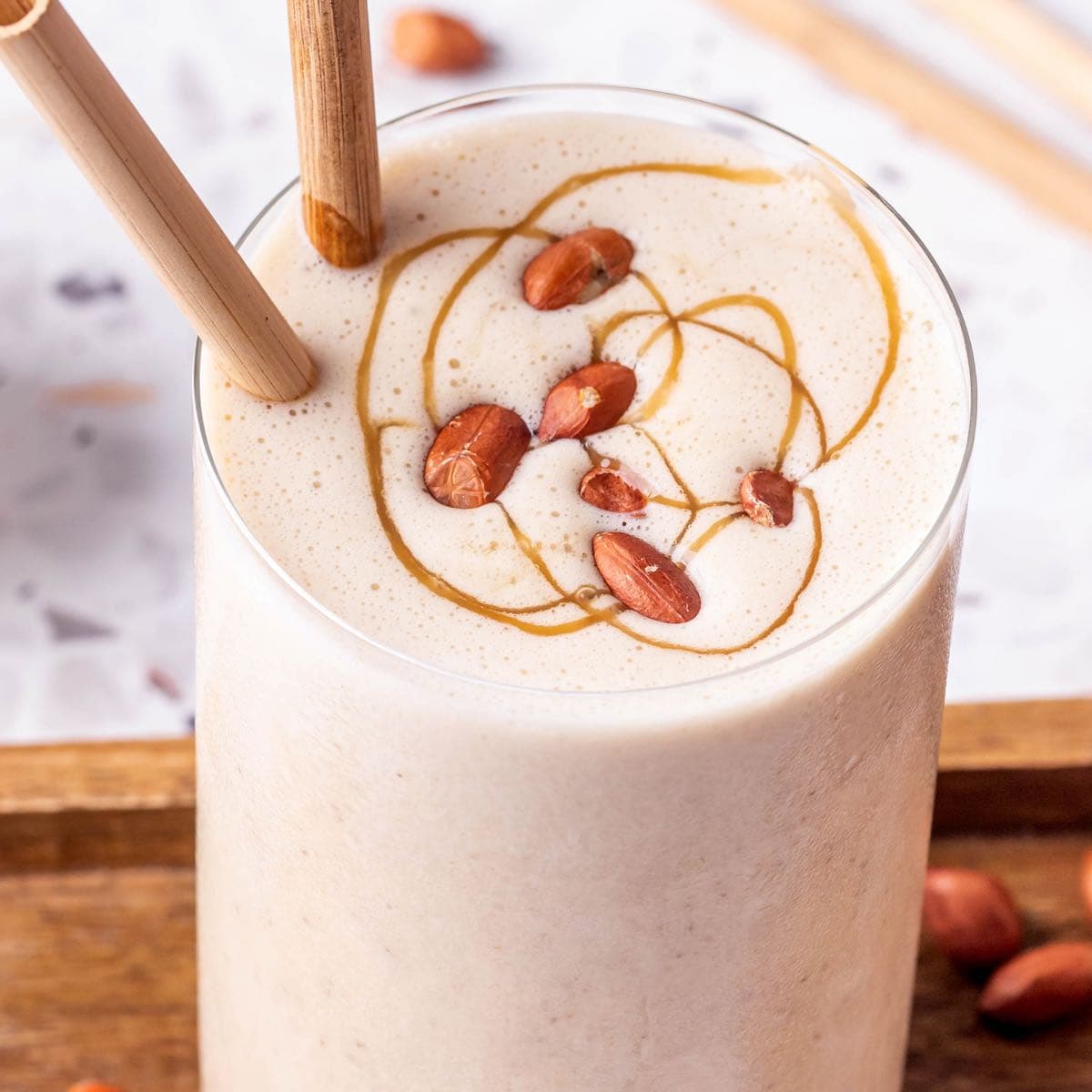 Peanut Butter Protein Shake {20g protein} - The Big Man's World
