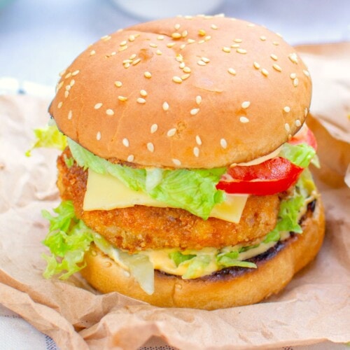 Crispy Shrimp Burgers - The Big Man's World