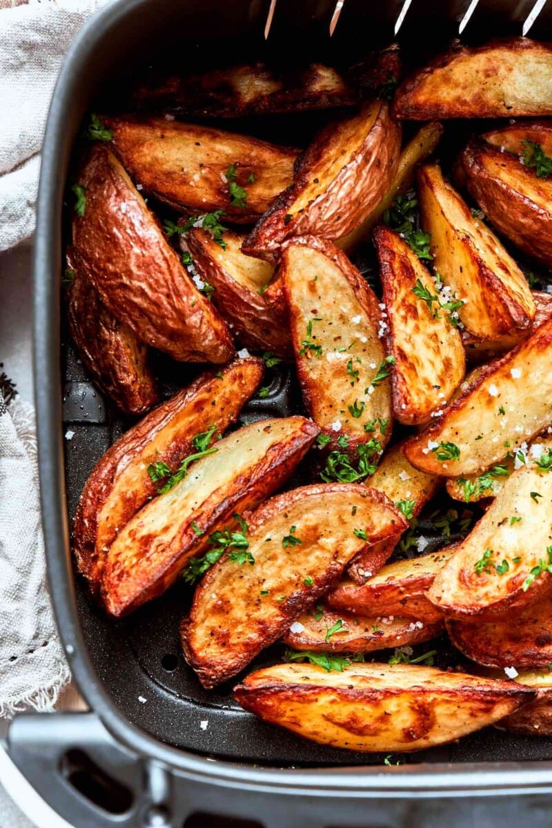 Air Fryer Potato Wedges {Always Crispy} - The Big Man's World