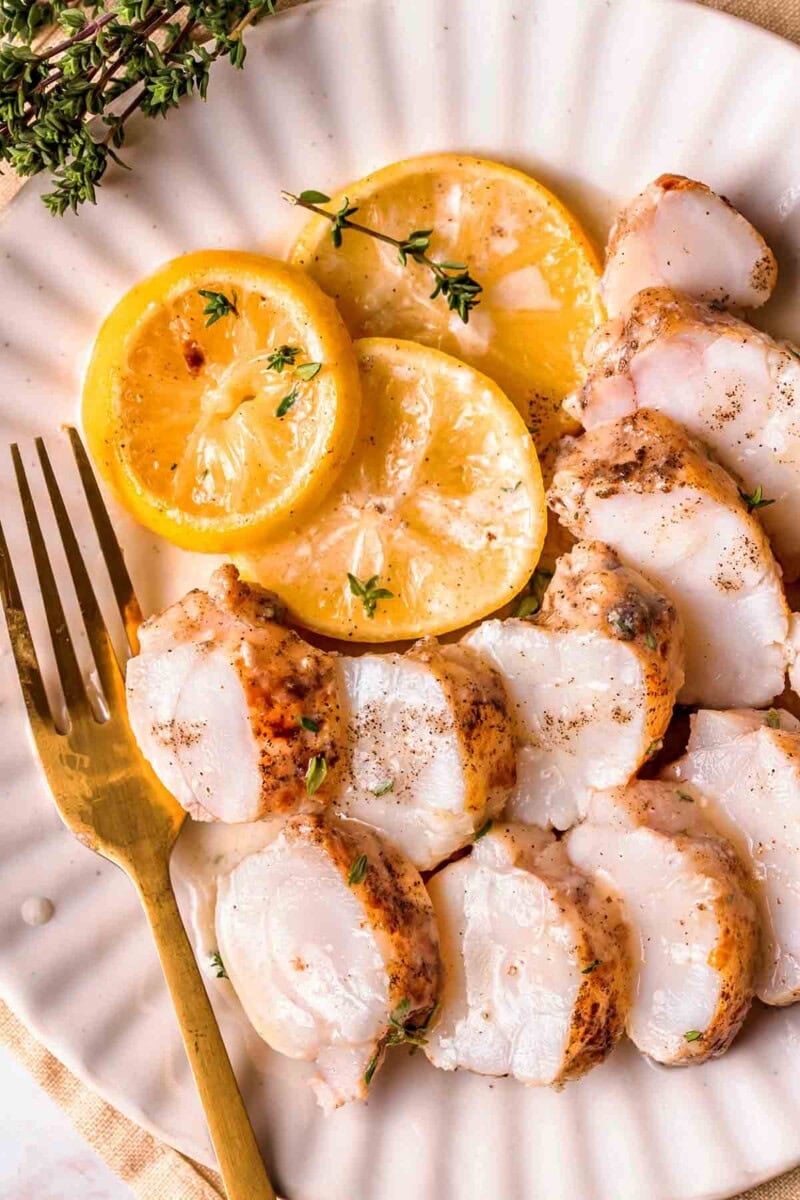 Pan-Seared Monkfish {Garlic Butter} - The Big Man's World