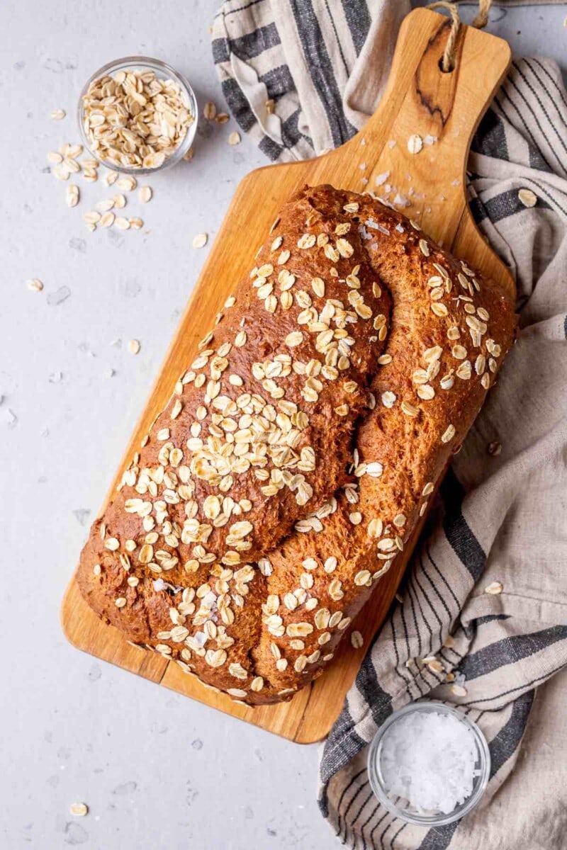 Easy Oat Bread {no yeast} - The Big Man's World